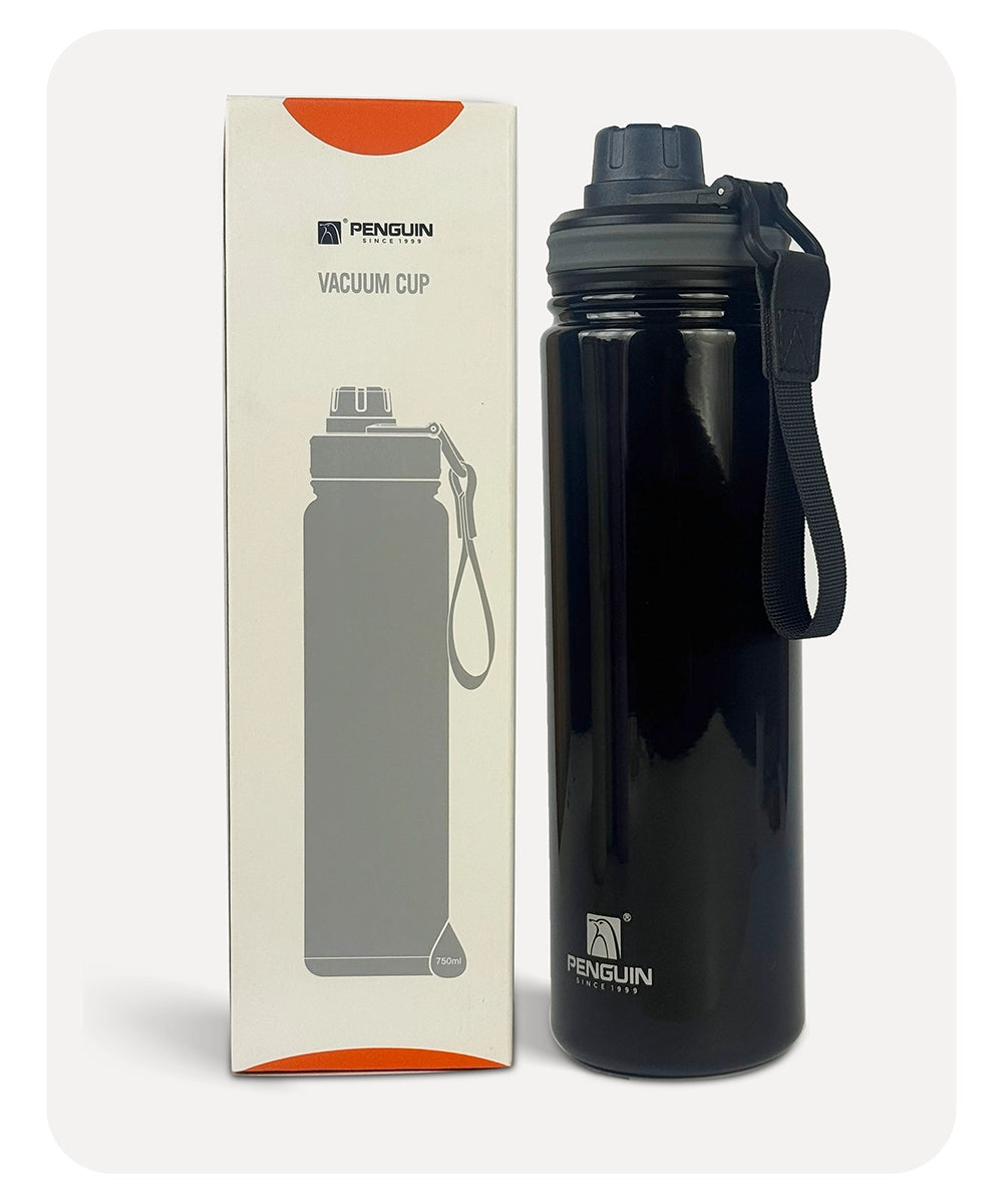 Penguin Flask Bottle - Black - 750ml – flasko.pk